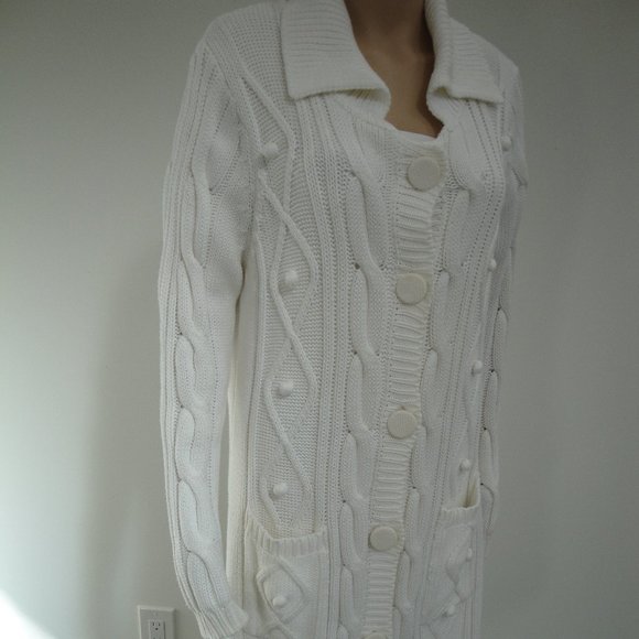 metrostyle | Sweaters | Long White Sweater | Poshmark